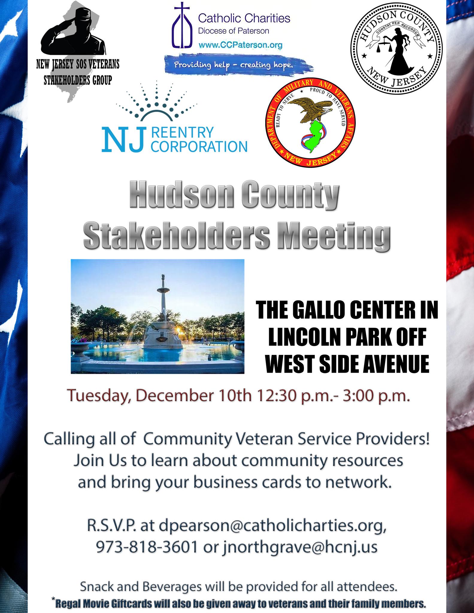 Hudson County Stakeholders Meeting – NJ Reentry Corporation