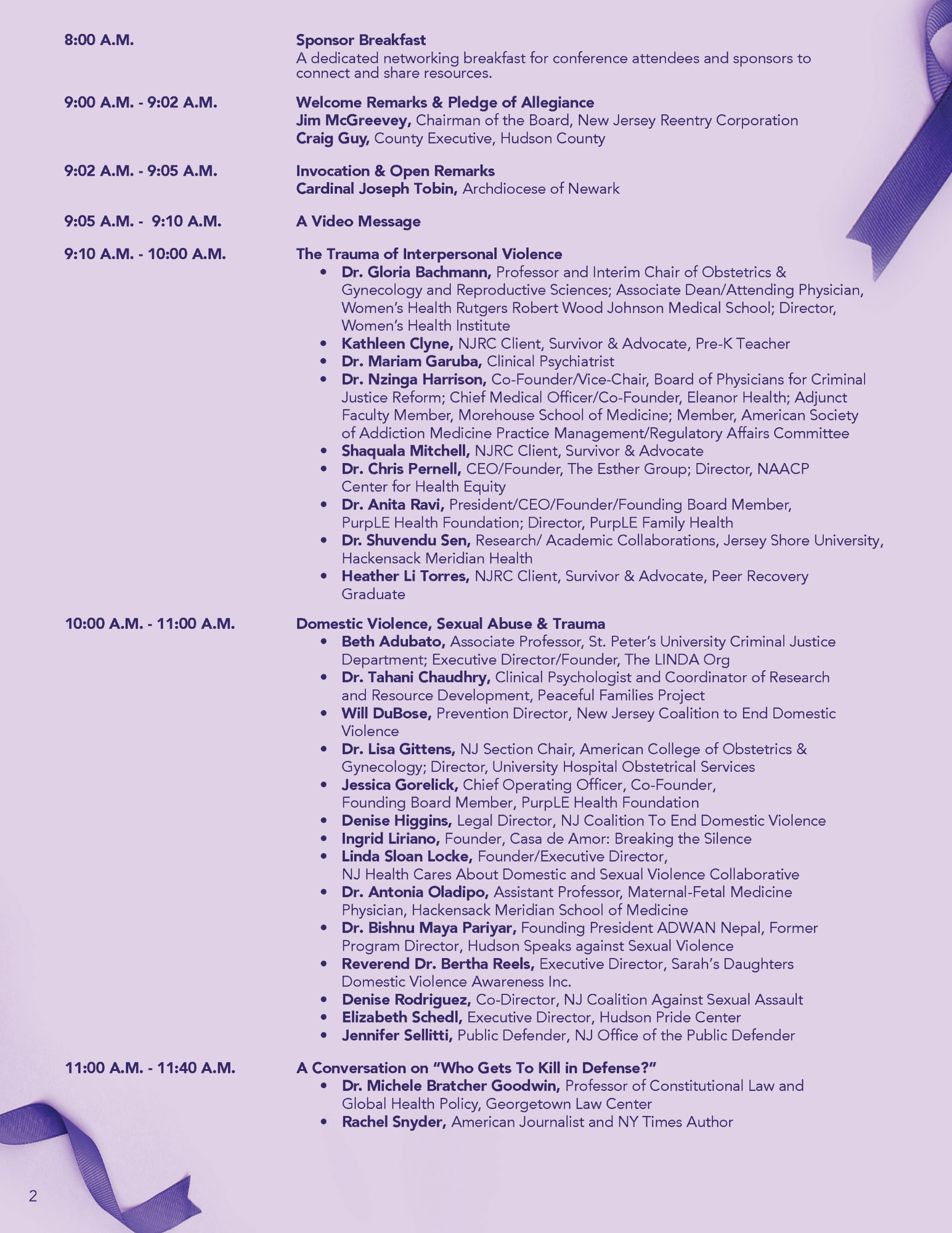 Annual Reentry Conference – NJ Reentry Corporation